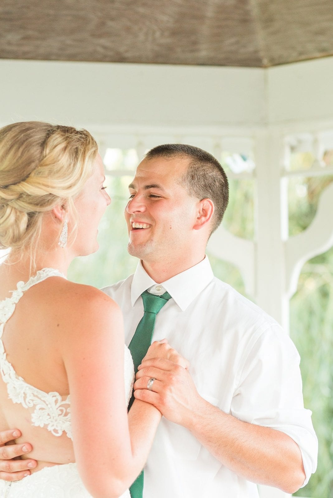 Emerald Green Wedding at A Friends House - Danice & Logan